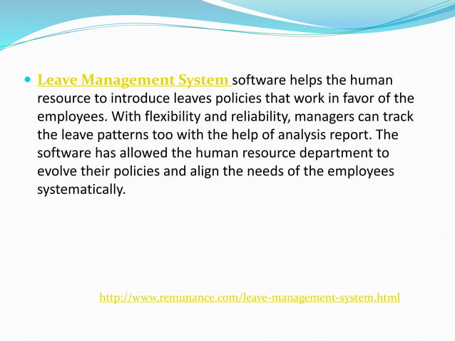 Leave management-system | PPTX