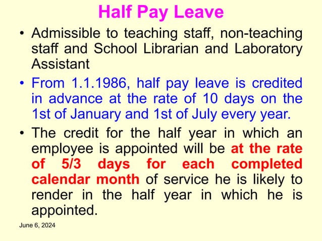 Leave-rules.ppt CCS leave rules 1972 for central govt employees | PPT ...