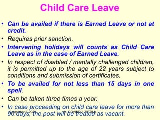 Leave rules-leave management-Leave rules-leave management | PPT