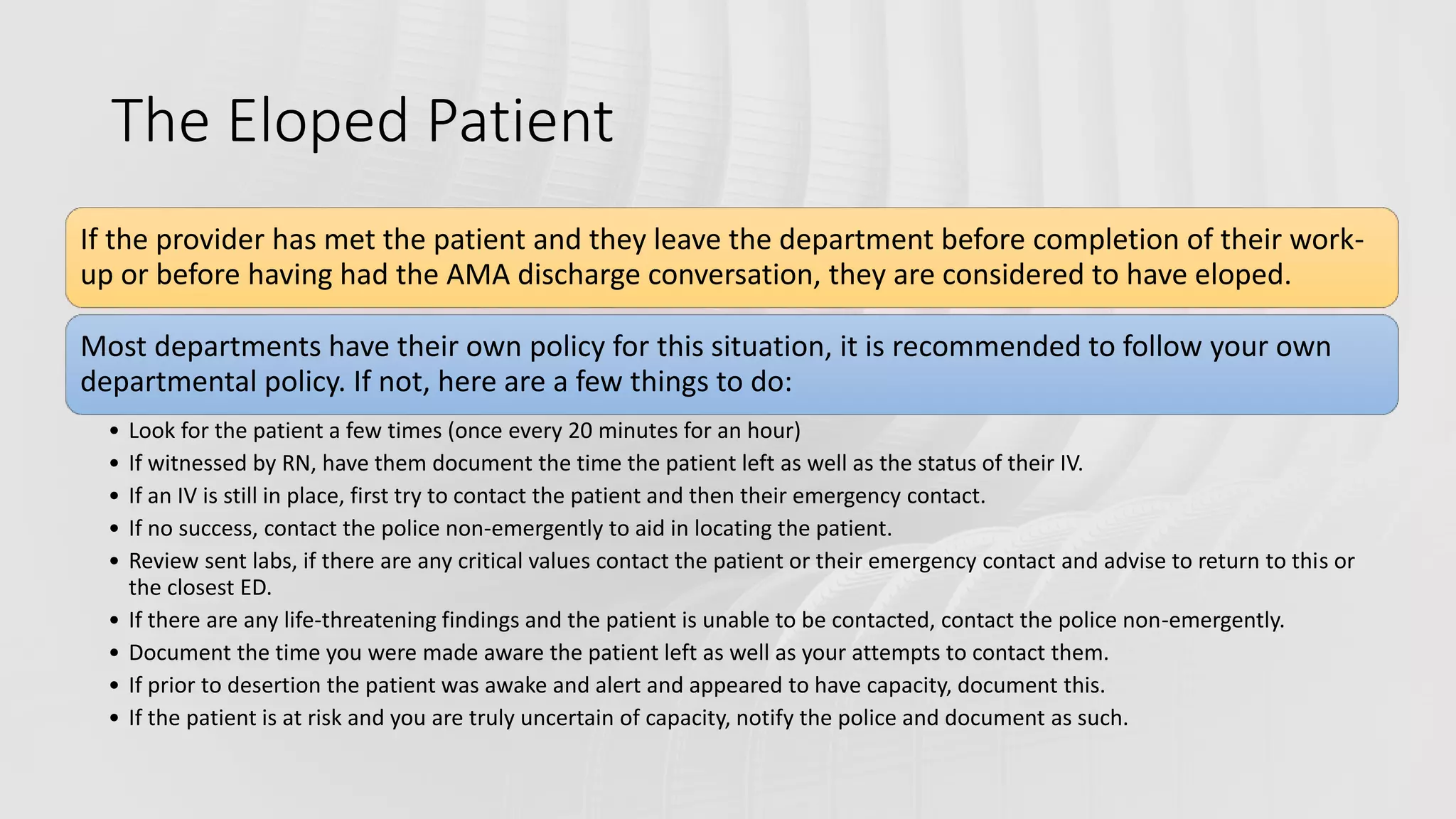 Leave against medical advice | PPTX