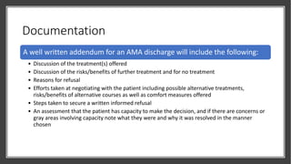 Leave against medical advice | PPTX
