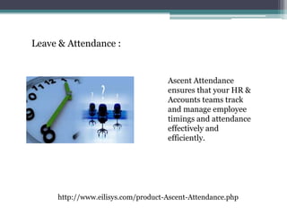 Leave and attendance | PPTX
