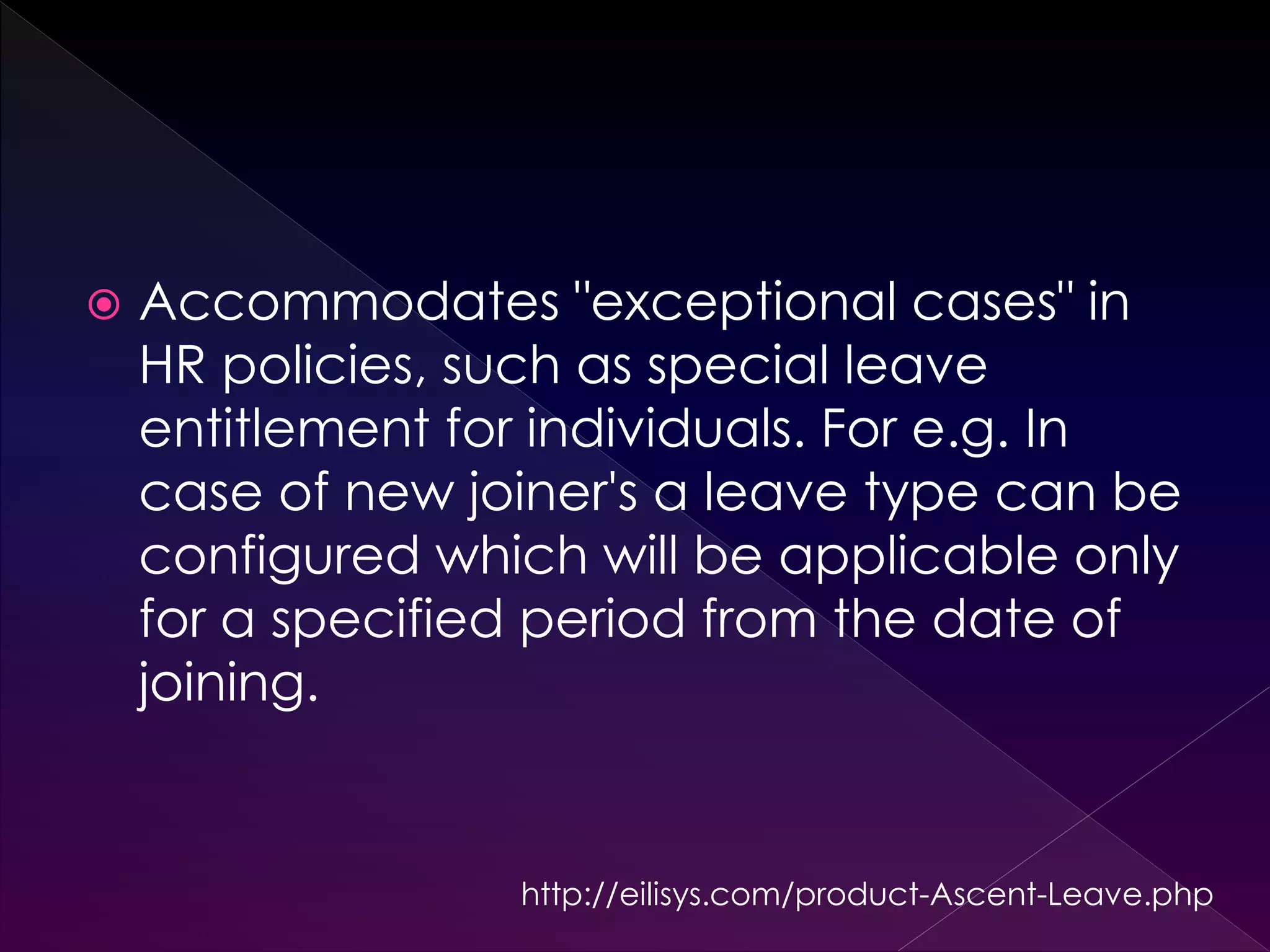 Leave & attendance management process | PPTX