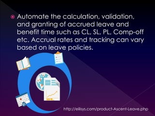 Leave & attendance management process | PPTX | Business and Finance