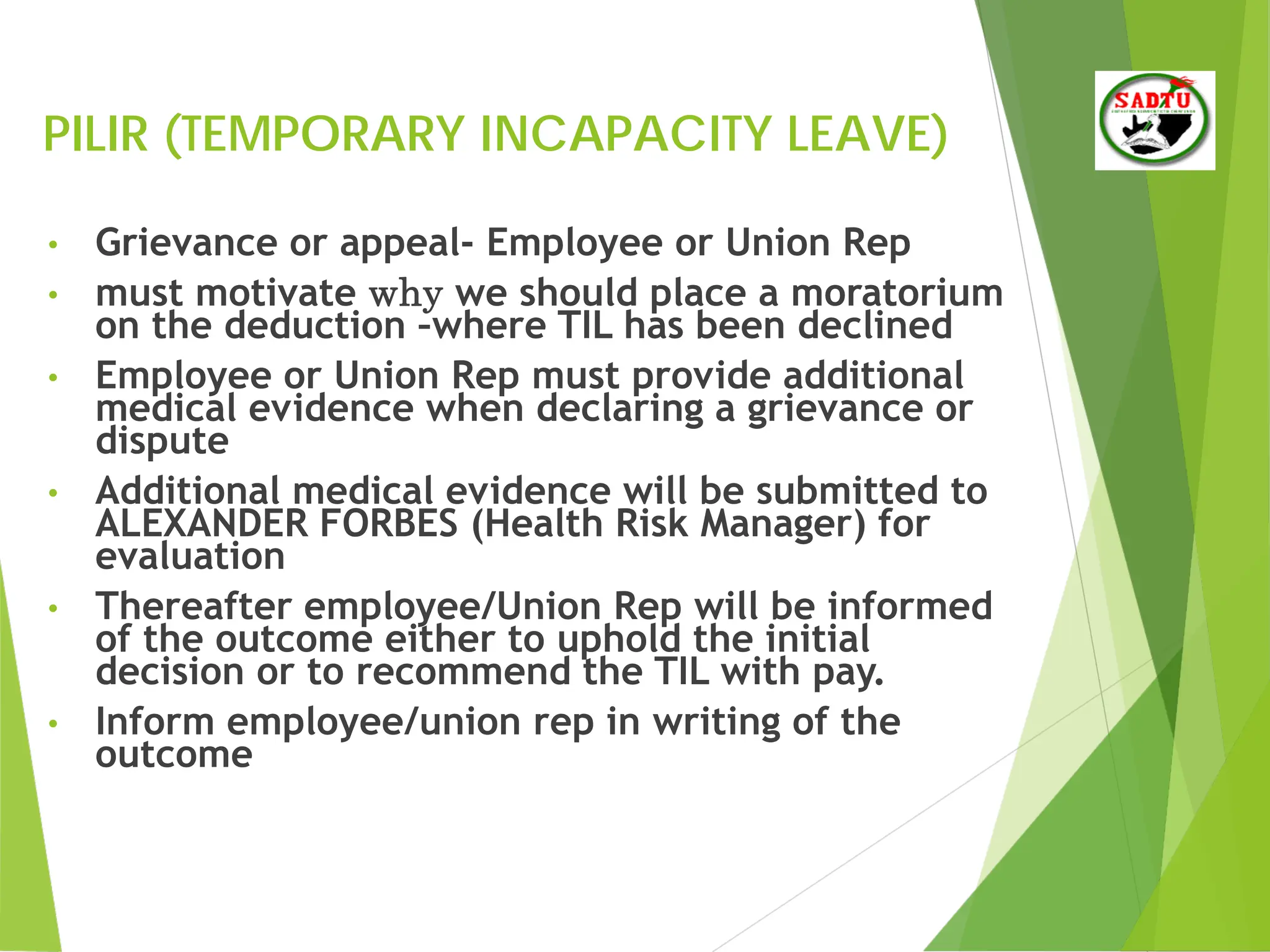 Leave Dispensation in Education, Jacques Adams, SADTU.pdf