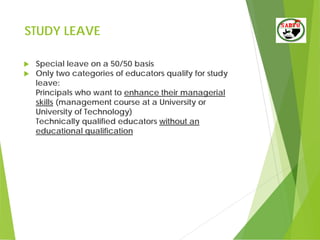 Leave Dispensation in Education, Jacques Adams, SADTU.pdf