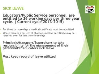 Leave Dispensation in Education, Jacques Adams, SADTU.pdf