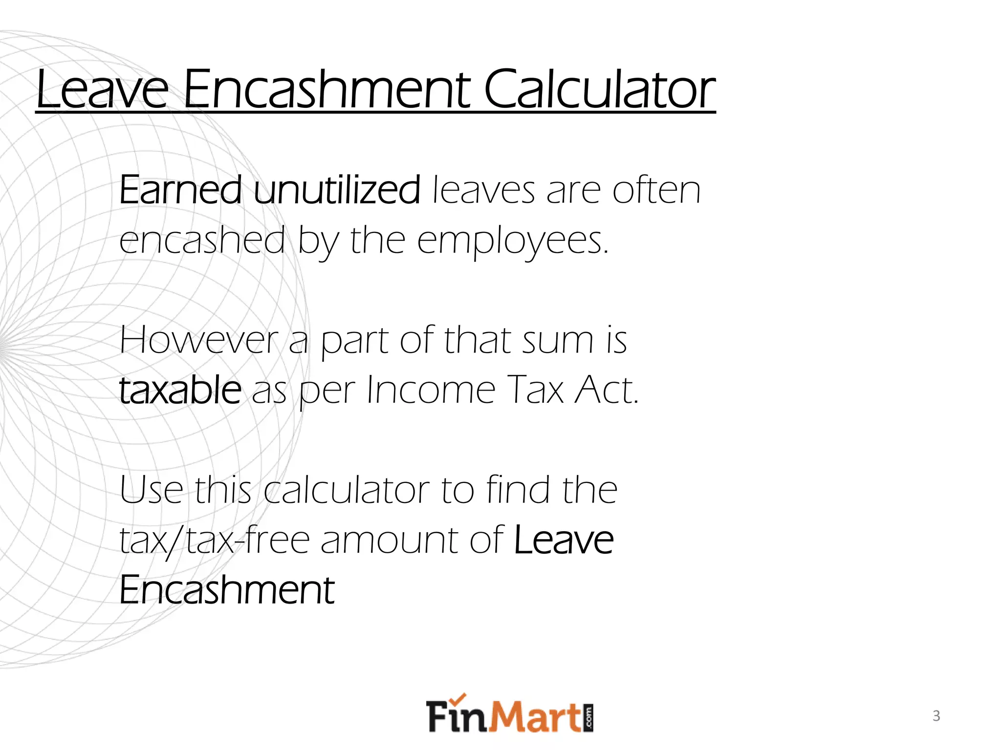 Leave encashment calculator | PDF