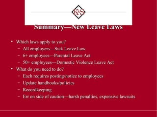 Leave law slideshow | PPT