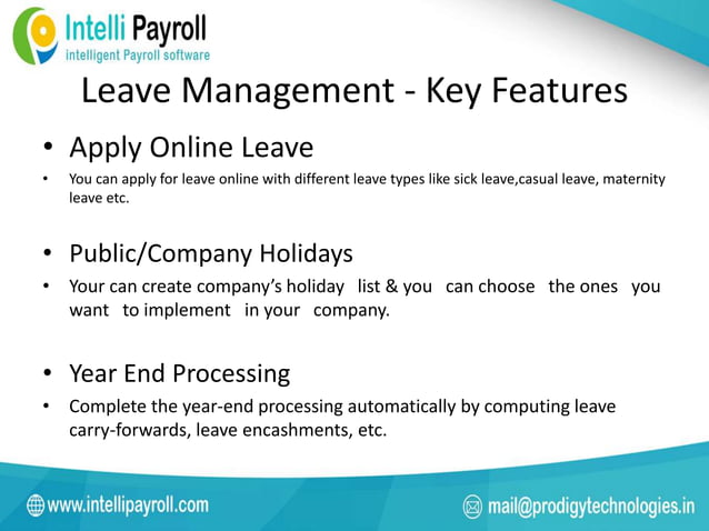 Leave management Software | PPT