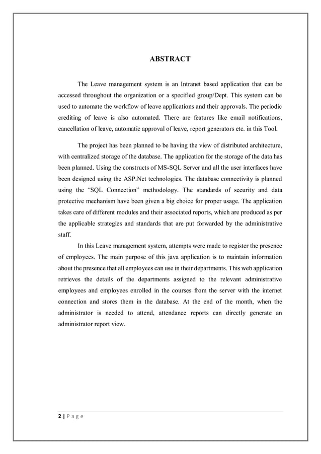 leave management system project report.pdf