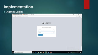 Leave management system | PPT