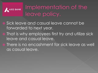 Leave policies of different companies | PPTX