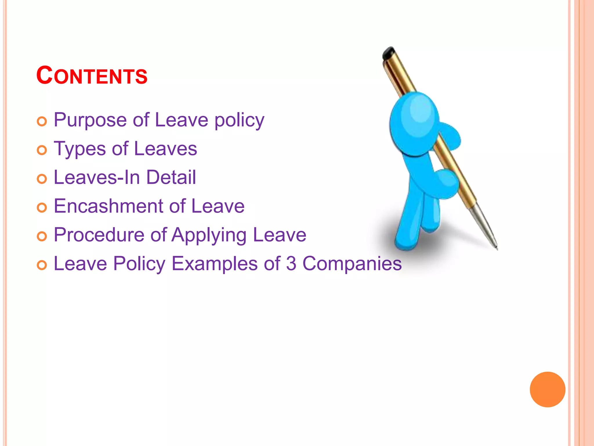 Leave Policy | PPTX