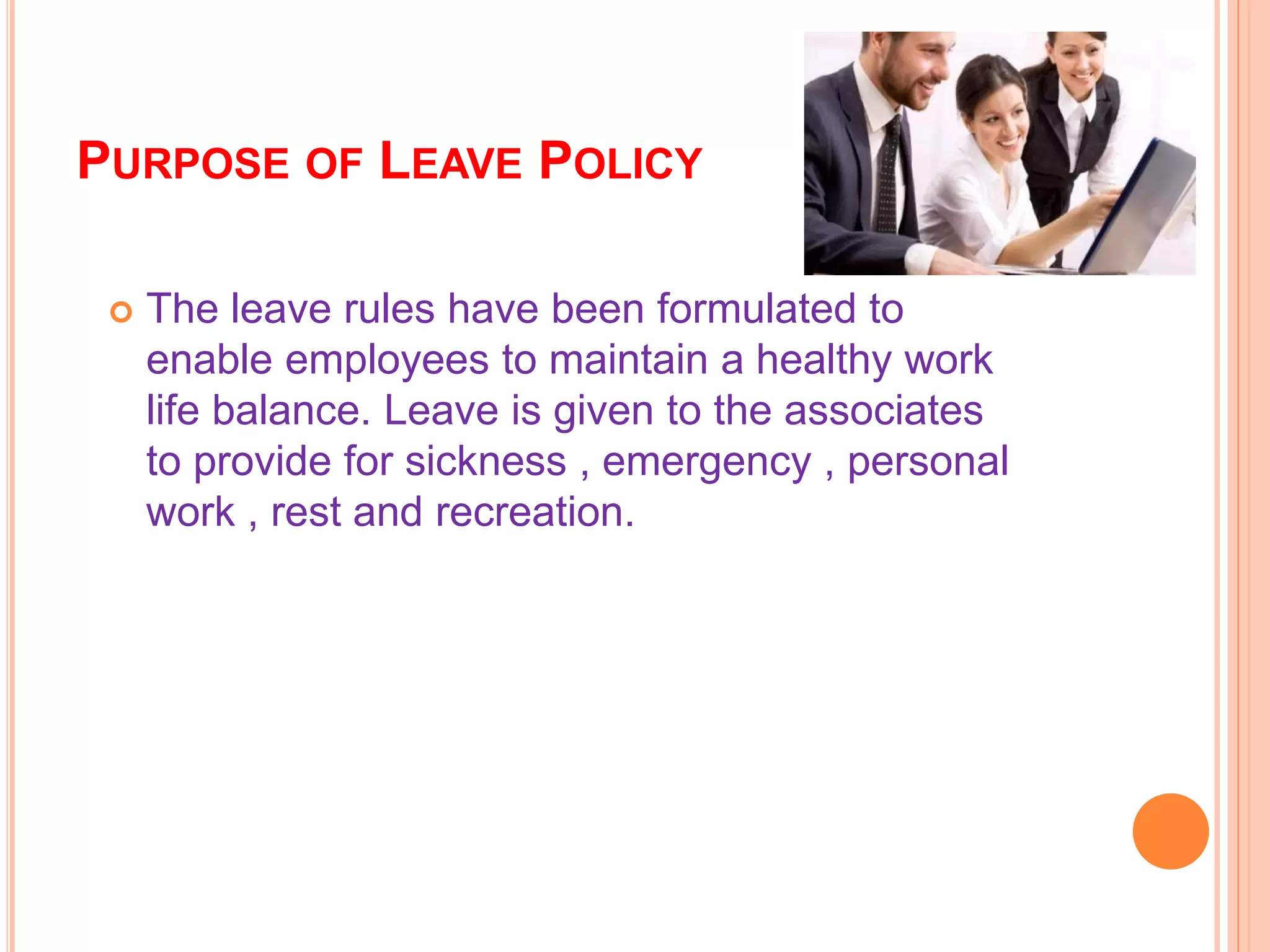 Leave Policy | PPTX