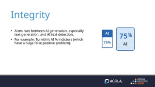 (Generative) AI and its impact on Education | PPTX