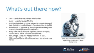 (Generative) AI and its impact on Education | PPTX