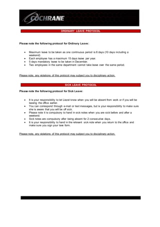 Leave request form e | DOCX | Business | Business and Finance