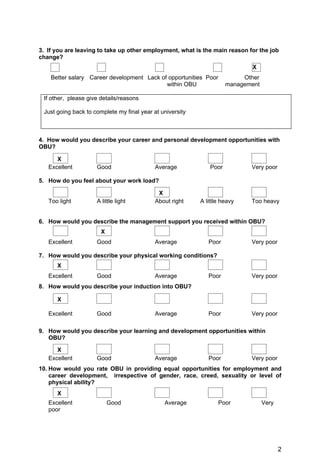 Leavers Questionnaire | DOC