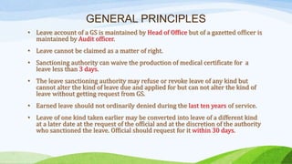Leave rules | PPTX