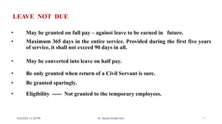 Leave rules | PPTX