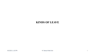 Leave rules | PPTX