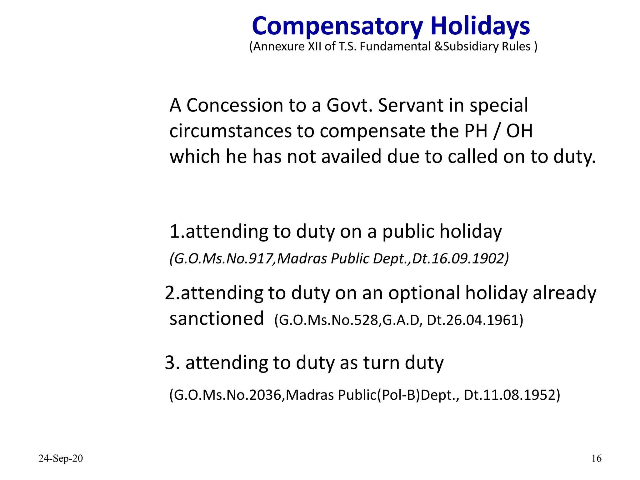 LEAVE RULES of telangana state government employeespdf | PDF