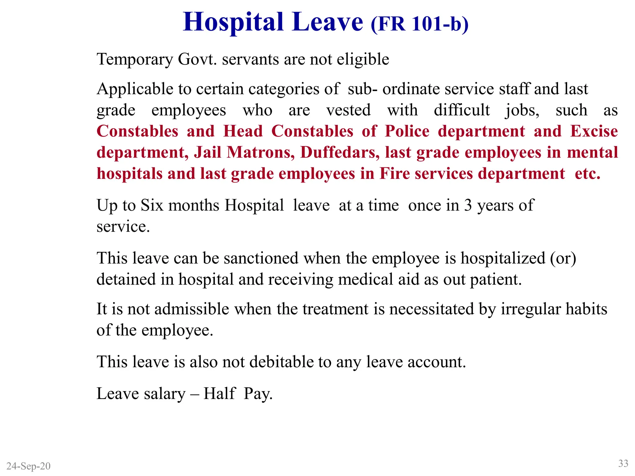 LEAVE RULES of telangana state government employeespdf | PDF