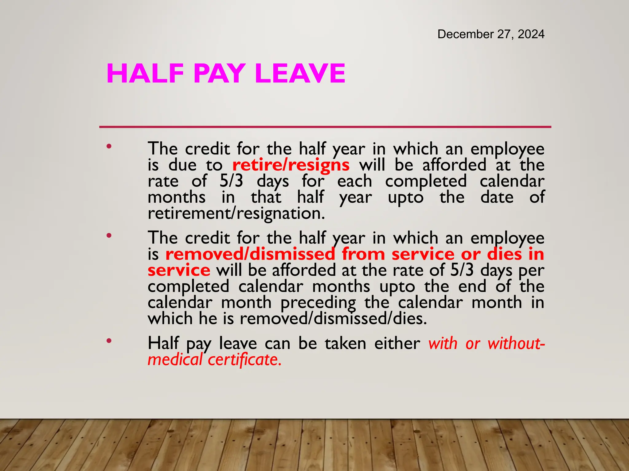 leave rules for govt employees haryana.ppt
