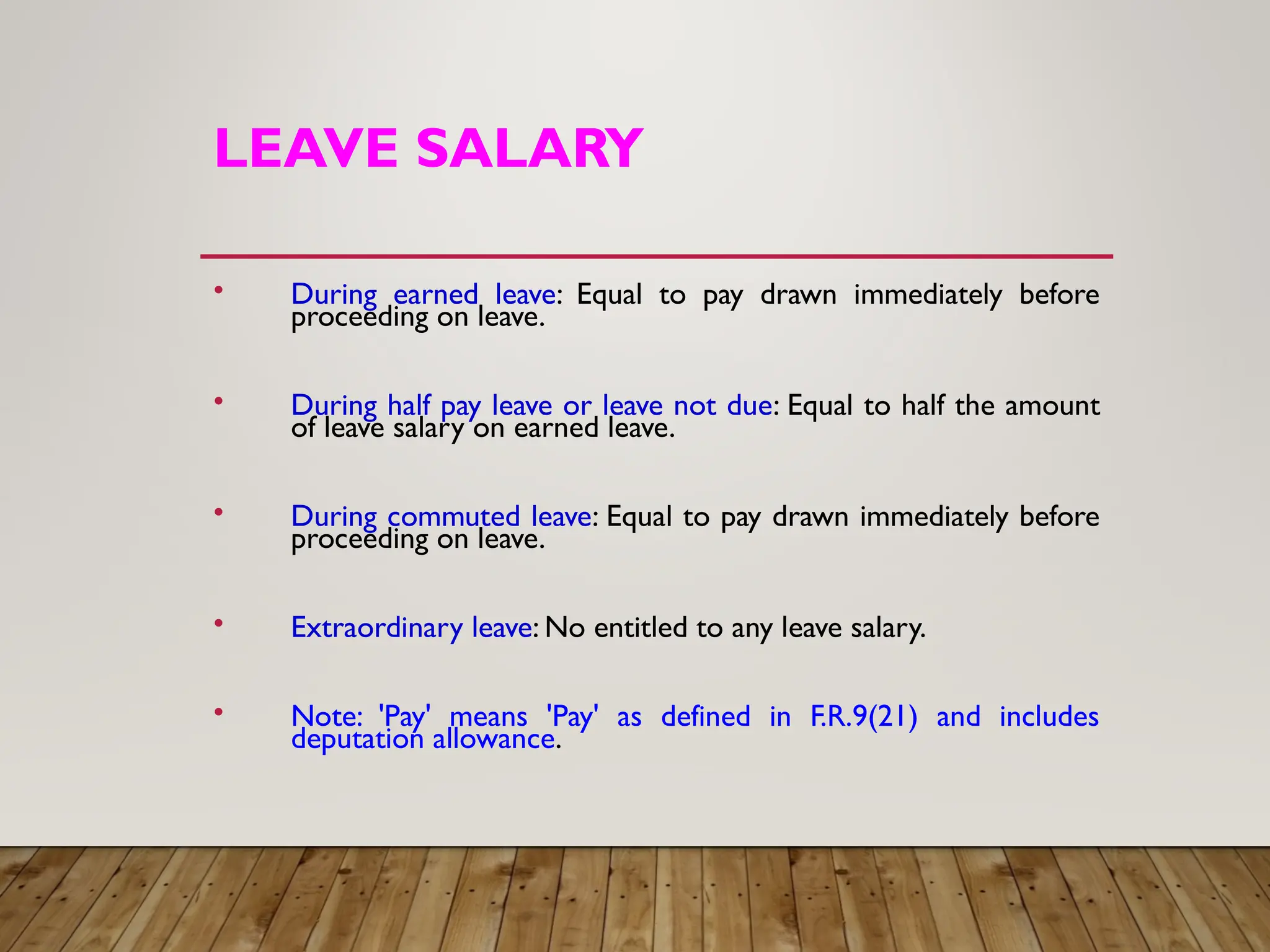 leave rules for govt employees haryana.ppt
