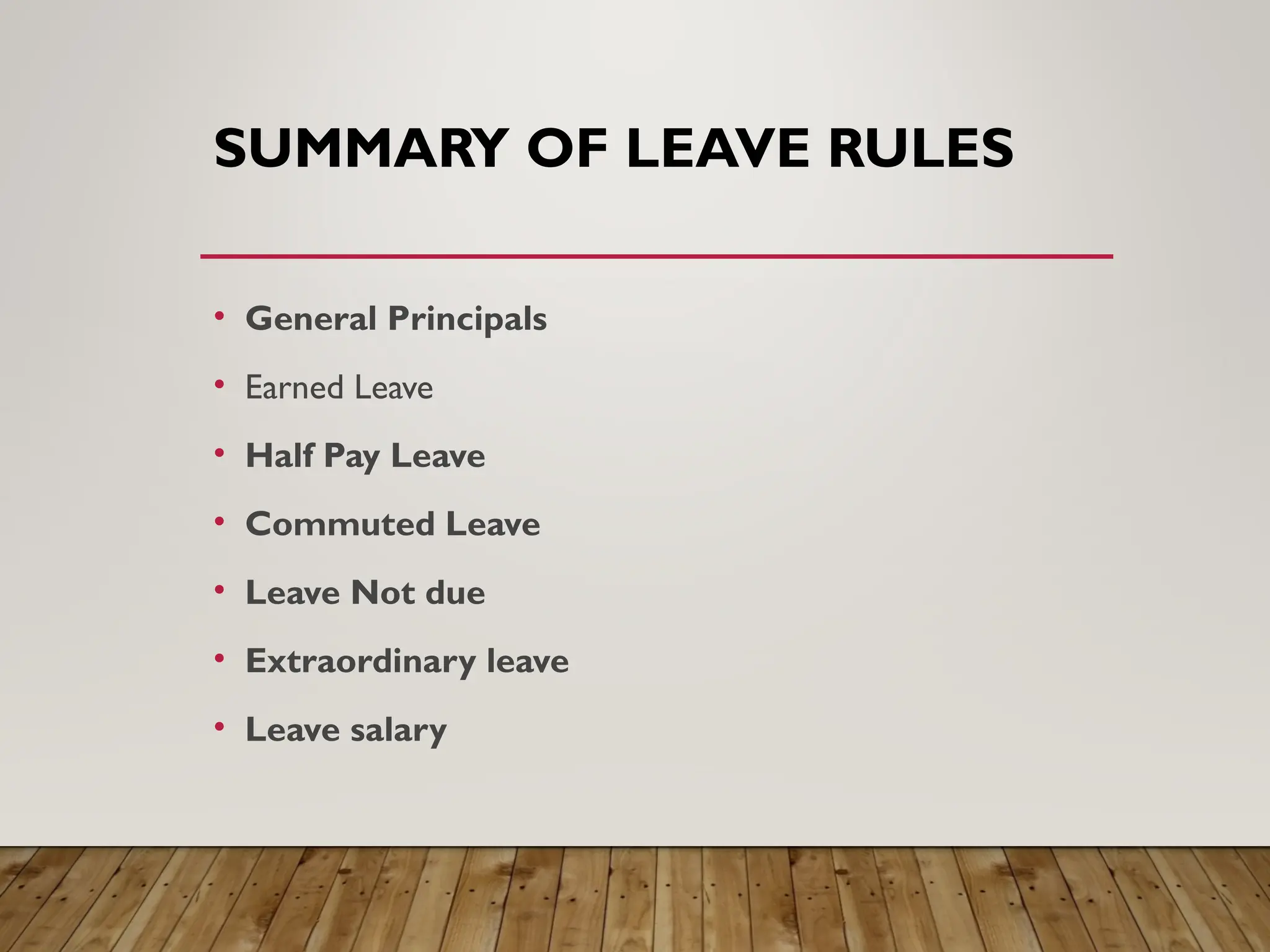 leave rules for govt employees haryana.ppt