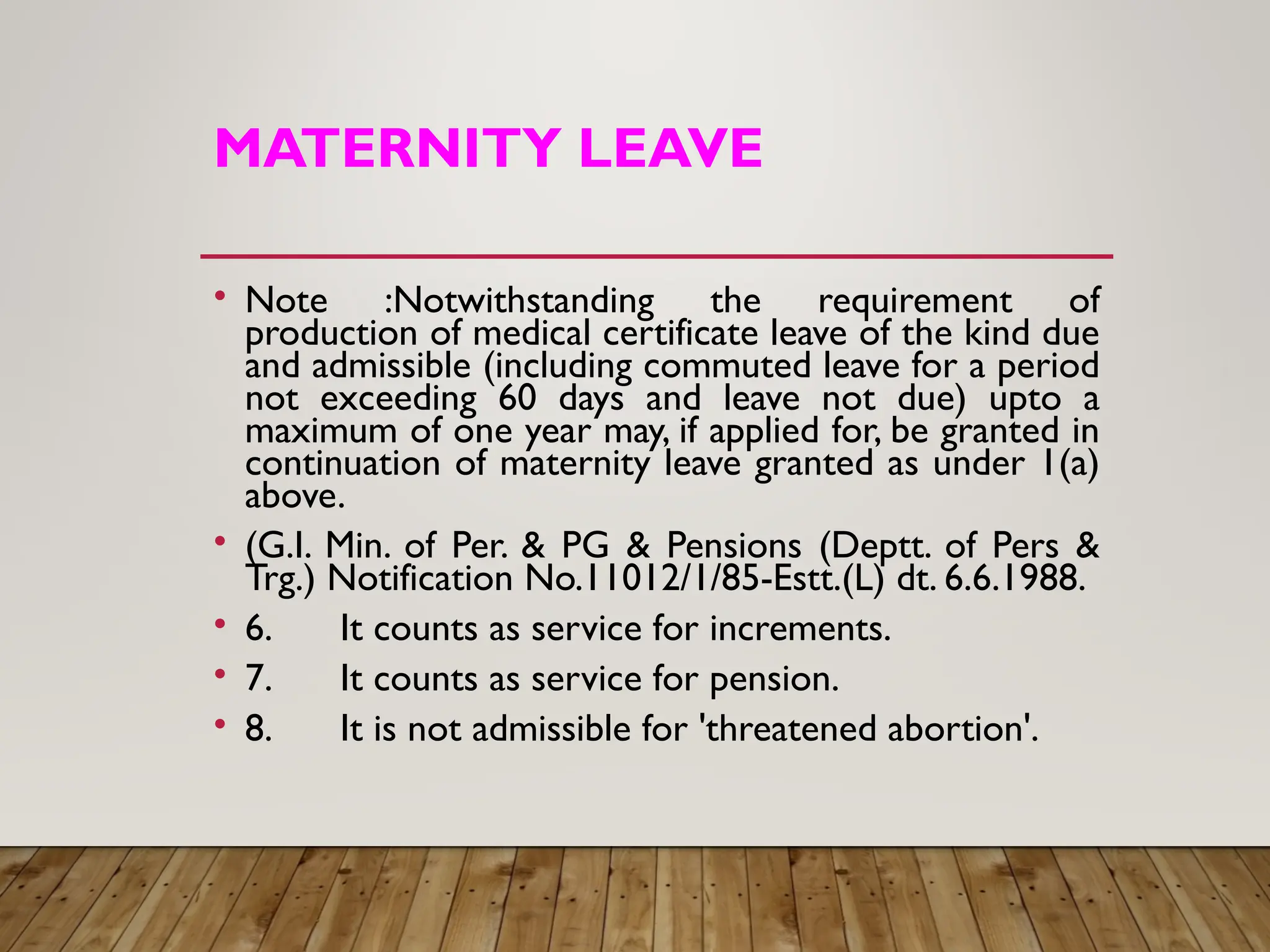 leave rules for govt employees haryana.ppt