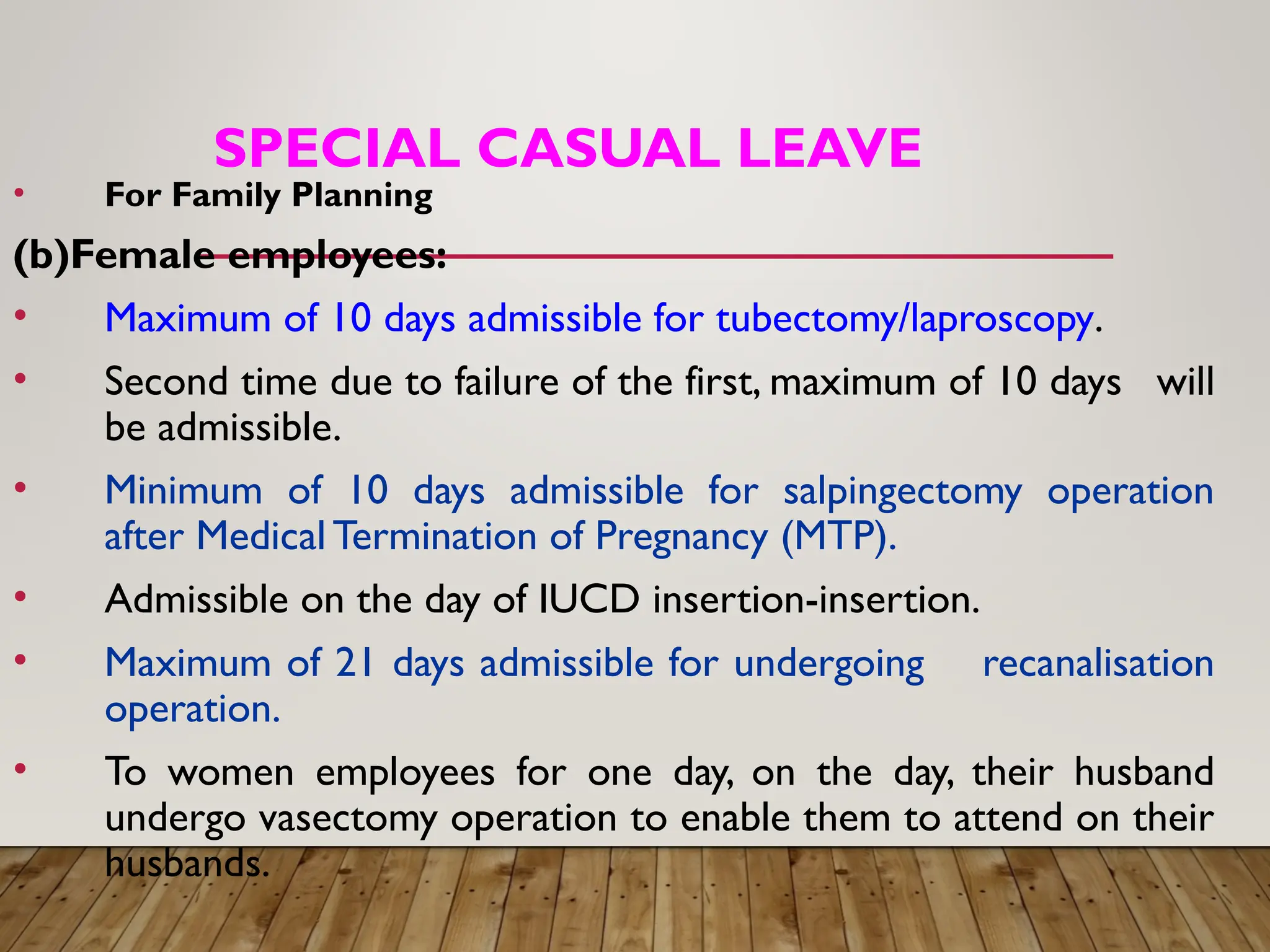 leave rules for govt employees haryana.ppt