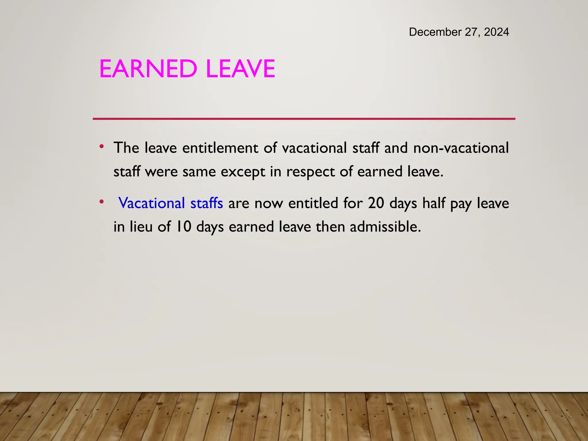 leave rules for govt employees haryana.ppt
