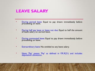 leave rules for govt employees haryana.ppt