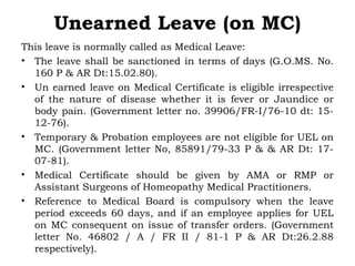 Leave Rules for Tamilnadu Government.ppt