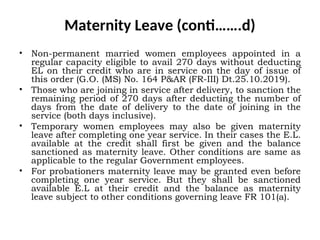 Leave Rules for Tamilnadu Government.ppt