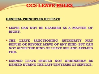leave rules by the esic organisation.pptx