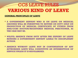 leave rules by the esic organisation.pptx