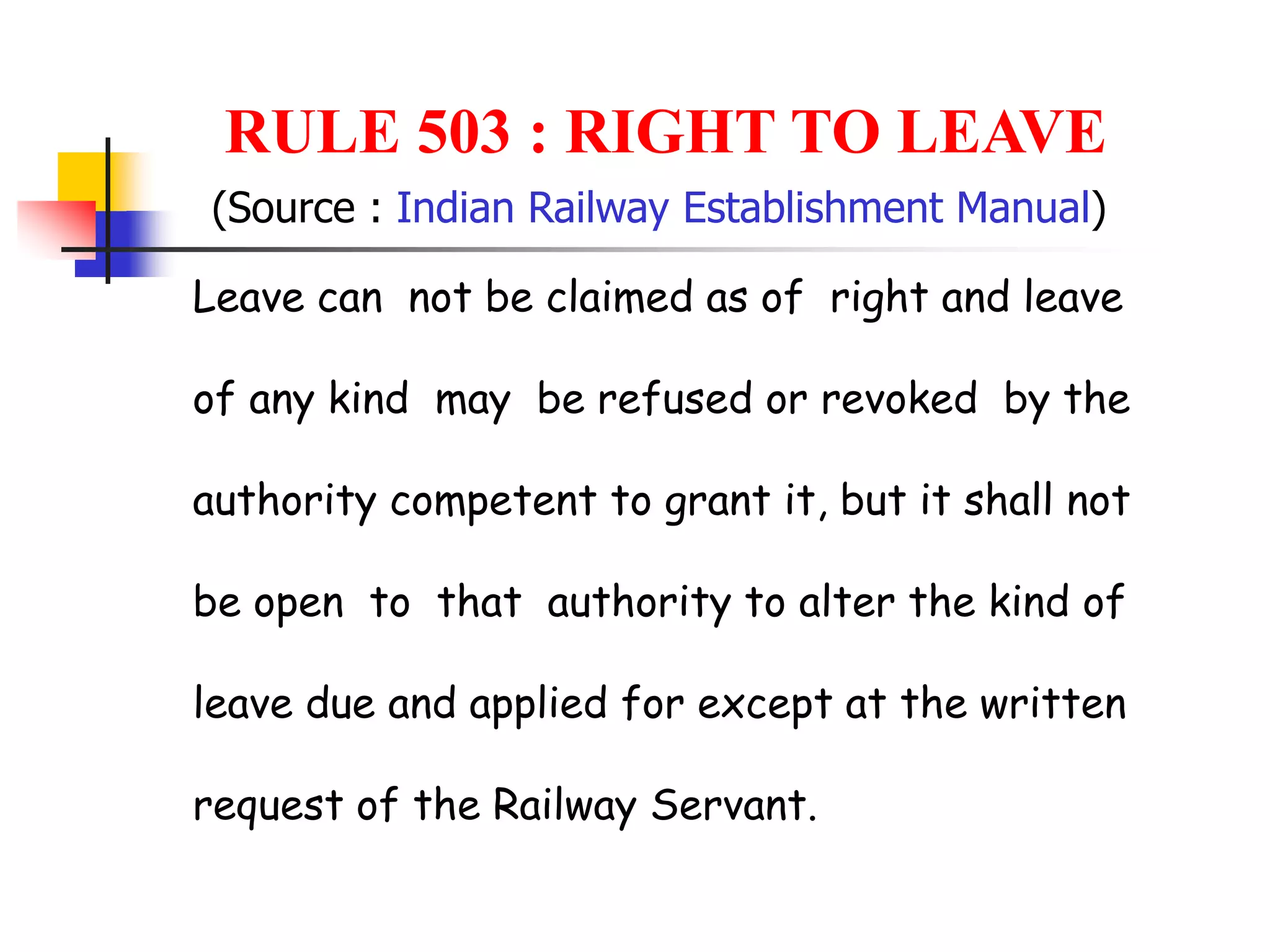 Leave rules latest | PPTX
