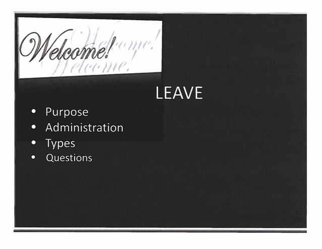 Leave system presentation | PDF