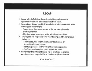 Leave system presentation | PDF