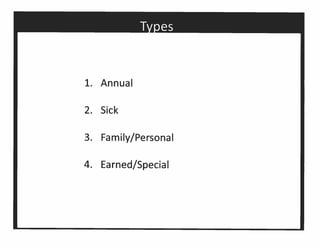 Leave system presentation | PDF