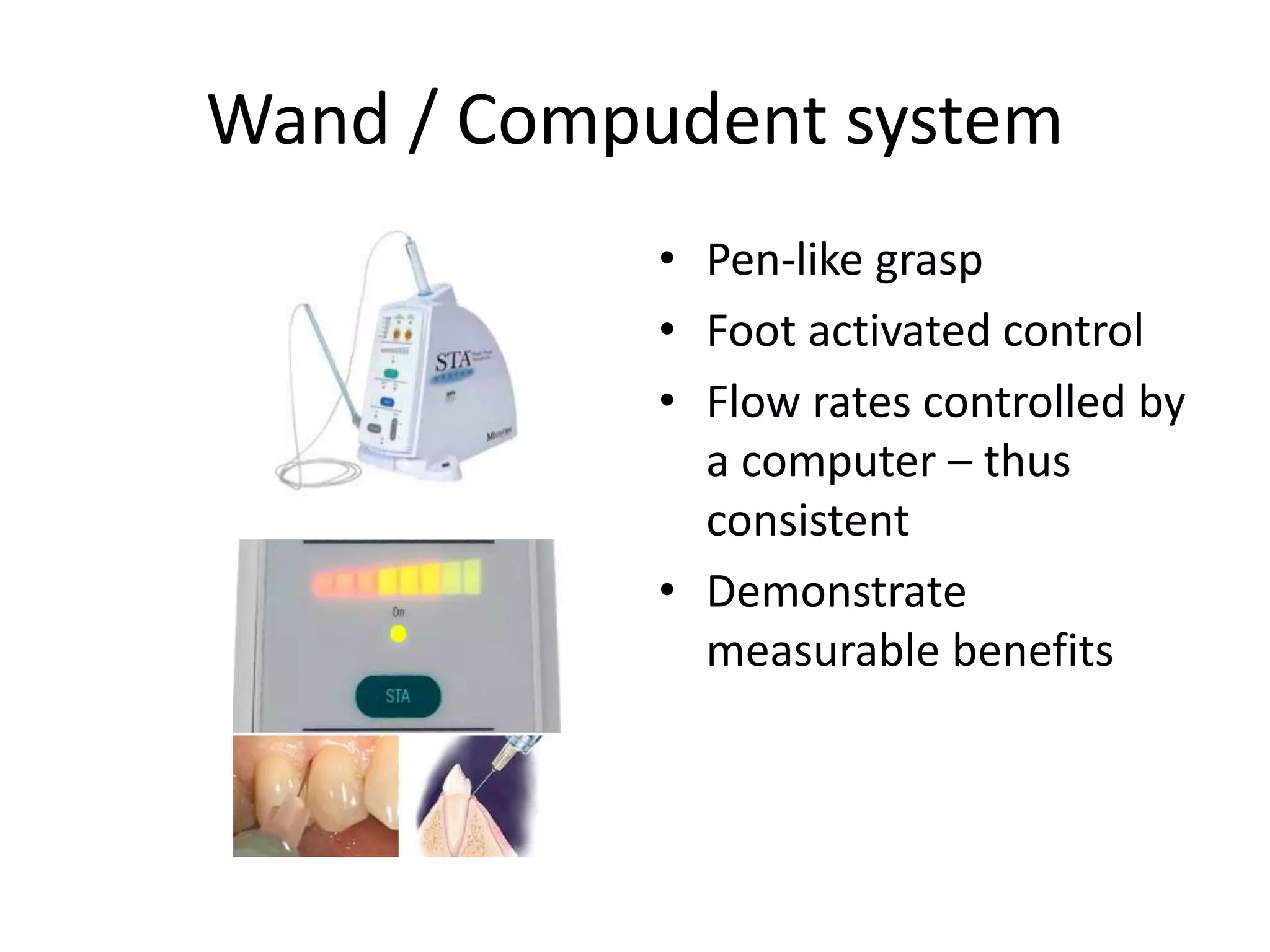 Newer techniques in local anesthesia delivery systems | PPTX