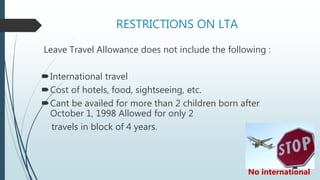 Leave Travel allowance (LTA) | PPTX