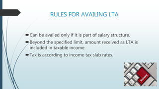 Leave Travel allowance (LTA) | PPTX