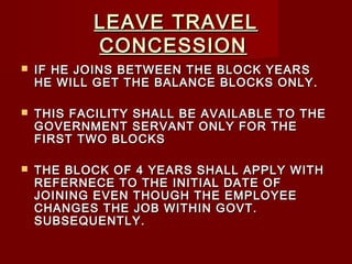 Leave travel concession | PPT