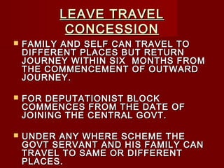 Leave travel concession | PPT