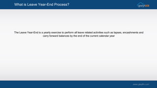 Leave year-end process FAQ | PPT