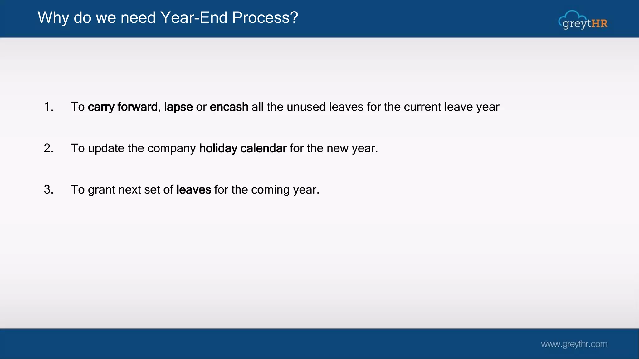 Leave year-end process | PDF